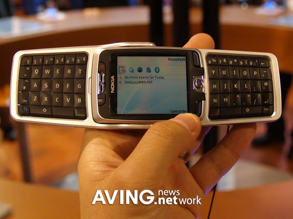 Nokia E70 wit a full QWERTY keyboard