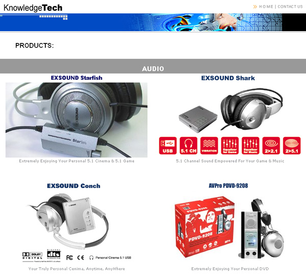 Digital Equipment and Systems 95 - Home theater headset with eight ...