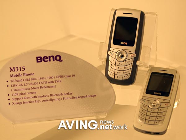 BenQ Cell phone 'M315' with TMR LCD screen