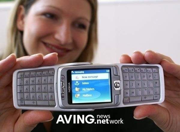 NOKIA business phone E70 with QWERTY keyboard and color display