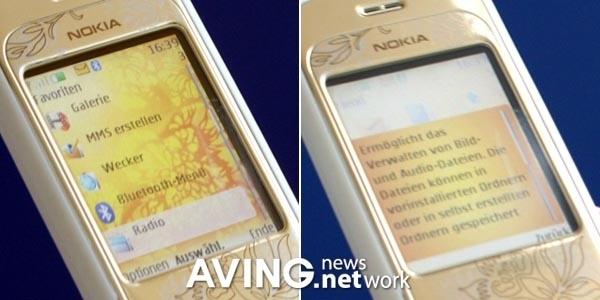 NOKIA L’Amour Collection swivel phone 7370 with unique flower pattern