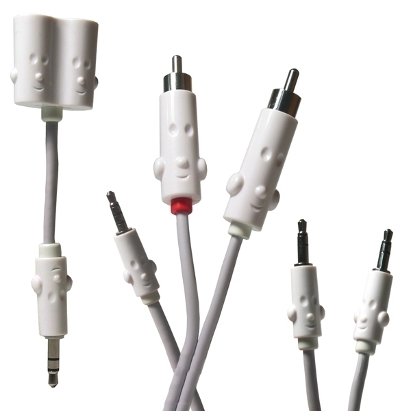 Audio cables smile at you -‘Cable Guys Audio 3-Pack’