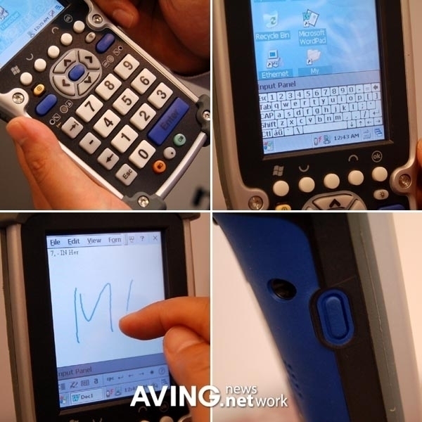 Intermec presents its rugged barcode scanner 'CK60' at Networkers 2006