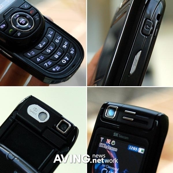 Curitel 1.3 mega pixel rotating camera phone with MP3P