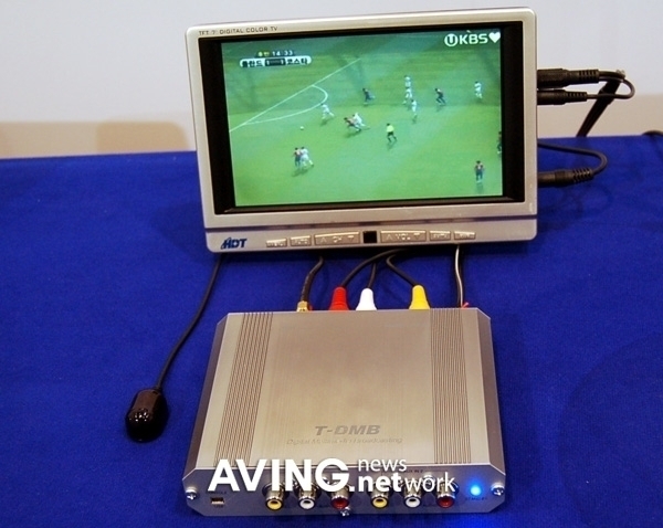 T-DMB receiver for car with FM transmitter