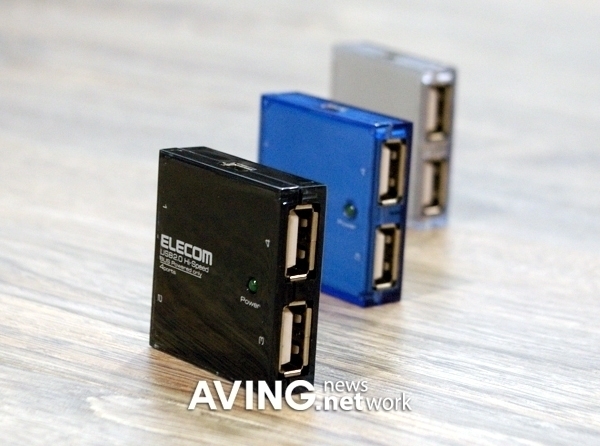 small square-shape 4 USB ports with the speed of 480Mbps