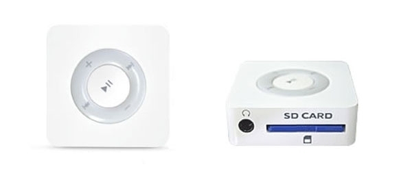 Compact and lightweight mp3 player with SD/MMC card slot