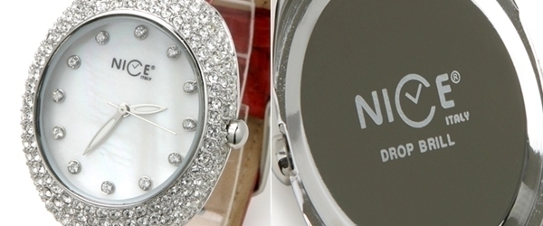 Shiny wrist watch with 248 swarovski stones
