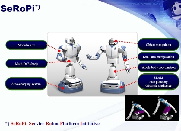 Service robot 'SeRoPi' with elaborate arm