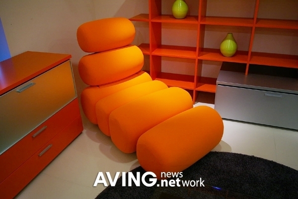 Customized chair of Presotto 'Bruco chair'