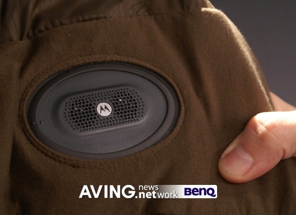 Motorola to display a jacket with built-in Bluetooth enabled audio player