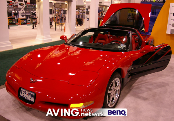 [CES 2007 Tuning Car Series] Red-color tuning Corvette convertible