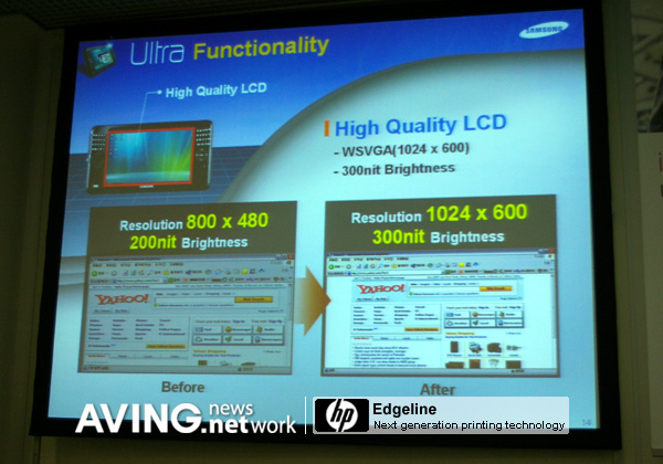 Key features of Samsung's 2-generation UMPC 'Ultra Q1'