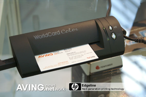 A business card scanner ‘WorldCard color’ recognizing 13 languages