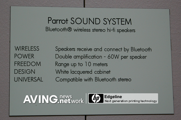 Bluetooth Hi-Fi speaker system ‘Parrot Sound System’