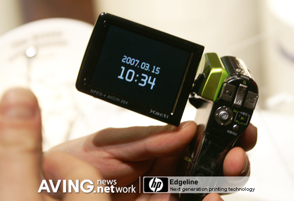 Sanyo's digital camcorder ‘Xacti DMC CG65’ supporting an 80GB SDHC memory