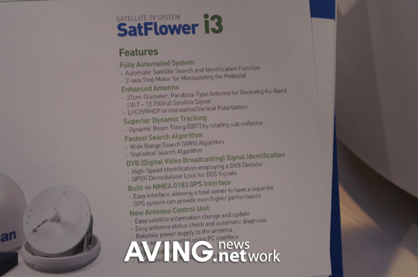 Digital satellite antenna ‘SatFlower i3’ to be used at sea