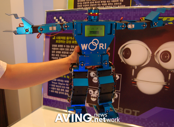 Humanoid robot adopting 19 servo motors