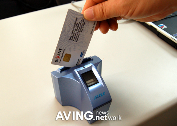 Security Device combined with a smartcard and finger biometrics