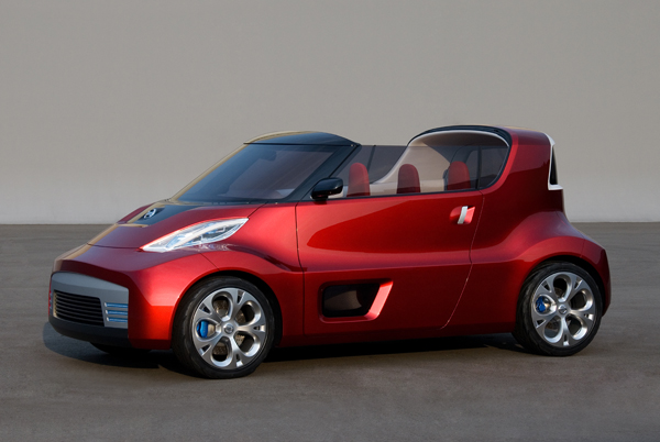 Nissan's concept car 'Round Box' like a bumper car