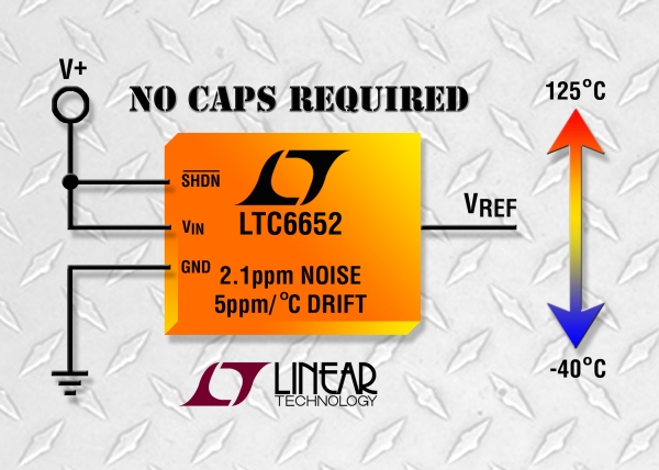 Linear to release 5ppm/°C low noise voltage reference