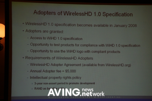WirelessHD 1.0 Specification launches with widespread industry support