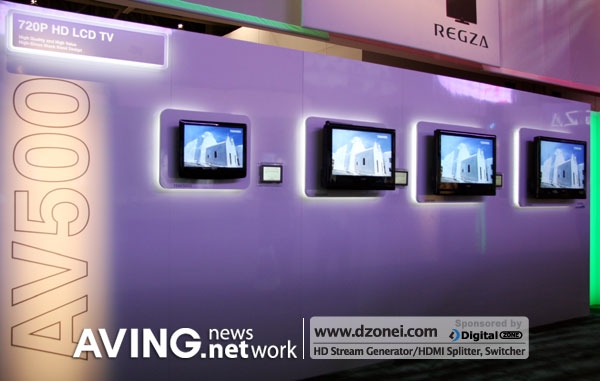Toshiba introduces the 2008 LCD TV AV500 series at CES 2008