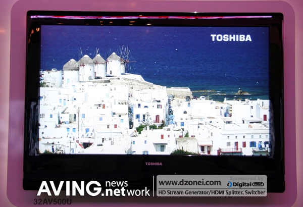Toshiba introduces the 2008 LCD TV AV500 series at CES 2008