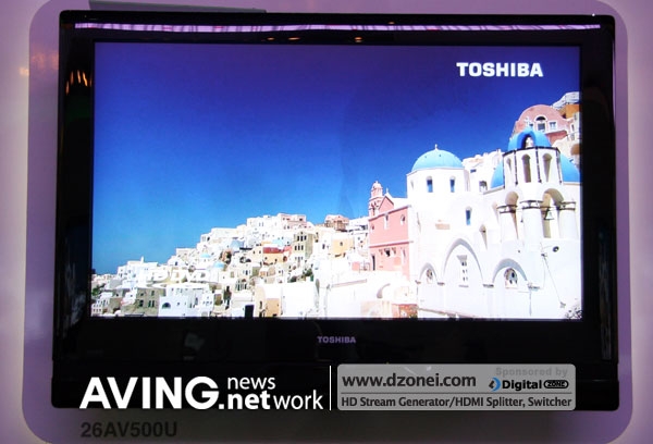 Toshiba introduces the 2008 LCD TV AV500 series at CES 2008