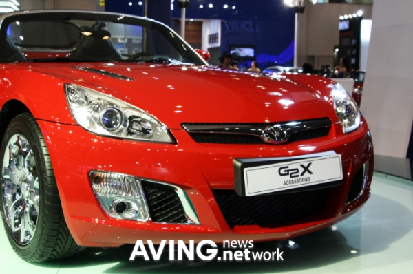 GM Daewoo to present its 2-passenger open car 'G2X'