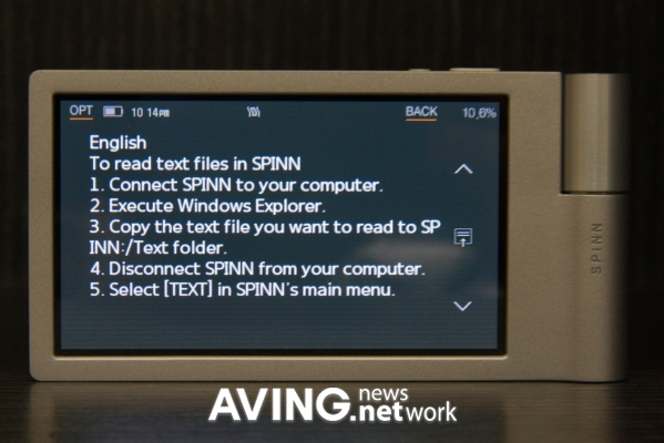 iriver's latest PMP 'Spinn' featuring a new analog wheel