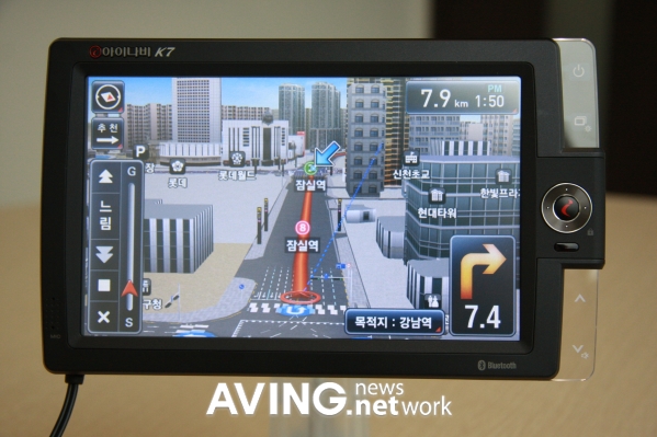 Thinkware's 2nd-gen 3D navigation 'iNAVI K7' – Detailed Image