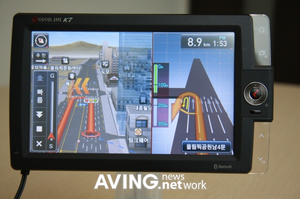 Thinkware's 2nd-gen 3D navigation 'iNAVI K7' – Detailed Image