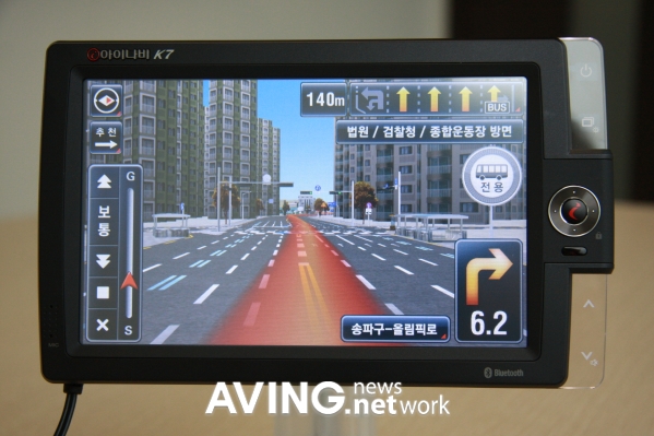 Thinkware's 2nd-gen 3D navigation 'iNAVI K7' – Detailed Image