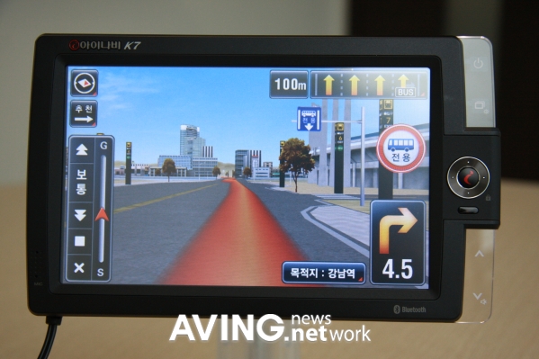 Thinkware's 2nd-gen 3D navigation 'iNAVI K7' – Detailed Image