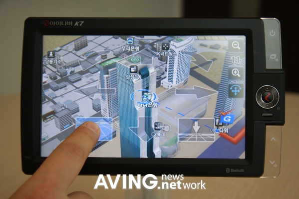 Thinkware's 2nd-gen 3D navigation 'iNAVI K7' – Detailed Image