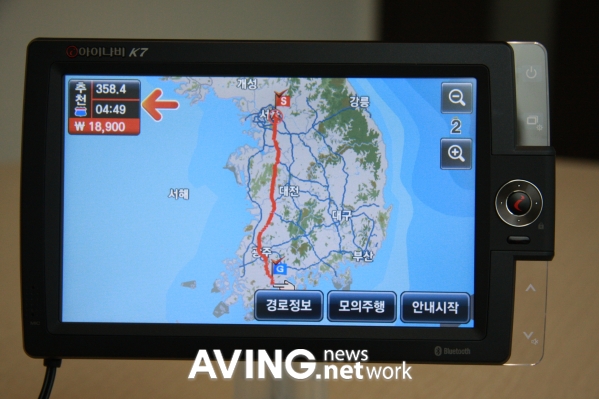 Thinkware's 2nd-gen 3D navigation 'iNAVI K7' – Detailed Image