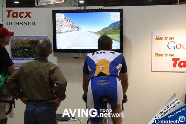 Tacx to demonstrate its training program for cyclist 'Fortius VR software'