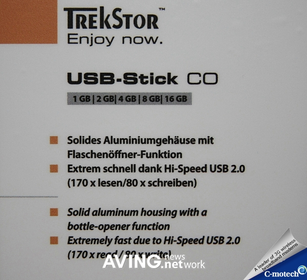 Trekstor to present its USB memory stick with a bottle-opener