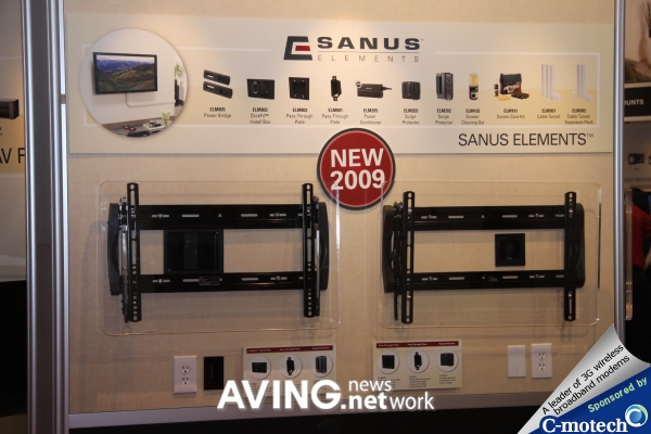 Sanus to introduce an in-wall power and cable management system