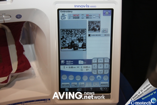 Brother's state-of-the-art digital sewing machine 'Quattro 6000D'