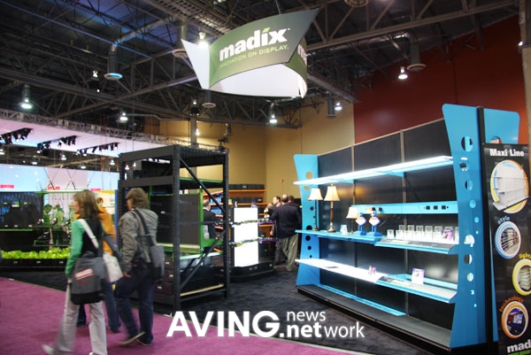 Madix to present its display shelves designed with LED lightings