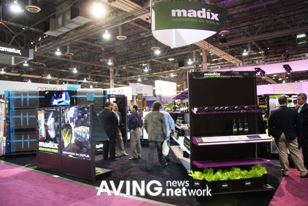 Madix to present its display shelves designed with LED lightings