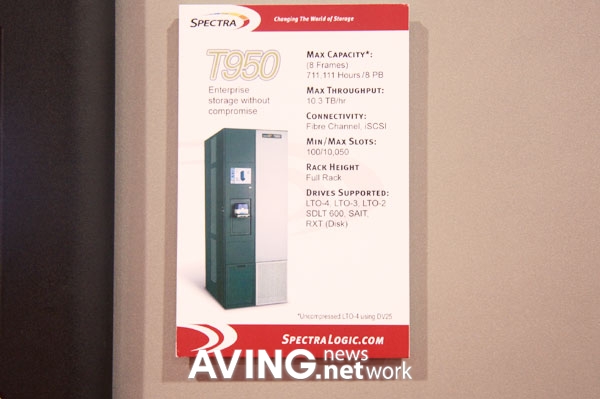 Spectra Logic to display its digital tape archive 'T950'