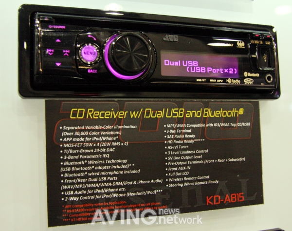 JVC to introduce five new Arsenal CD and multimedia receivers