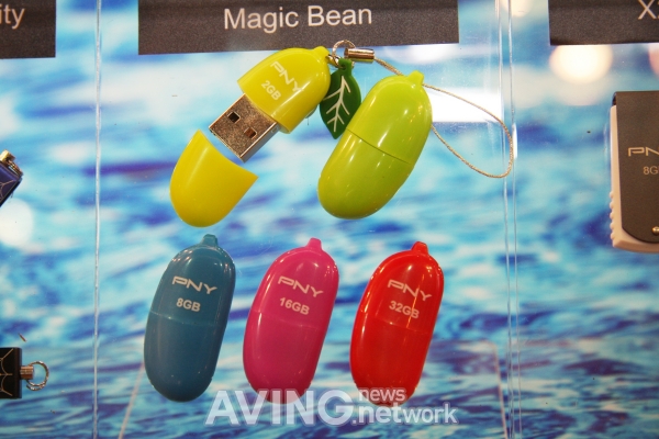 PNY to display its colorful USB 2.0 drive 'Magic Bean'