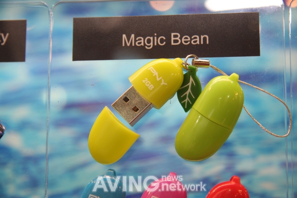 PNY to display its colorful USB 2.0 drive 'Magic Bean'