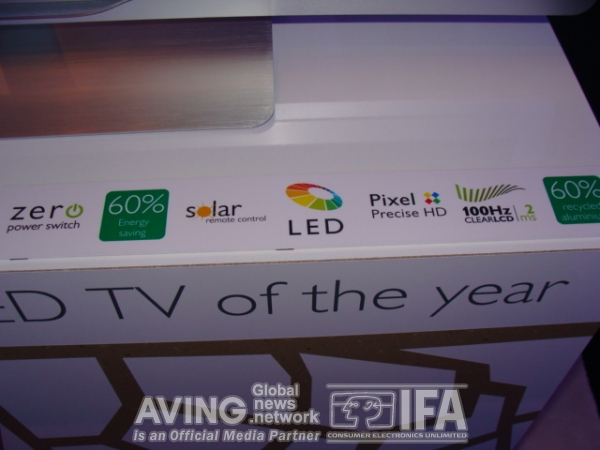 [IFA 2010] Philips introduced the green LED TV 'ECOVOCA'