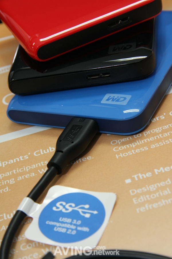 'My Passport USB 3.0' of Western Digital, the Colorful USB 3.0 External ...