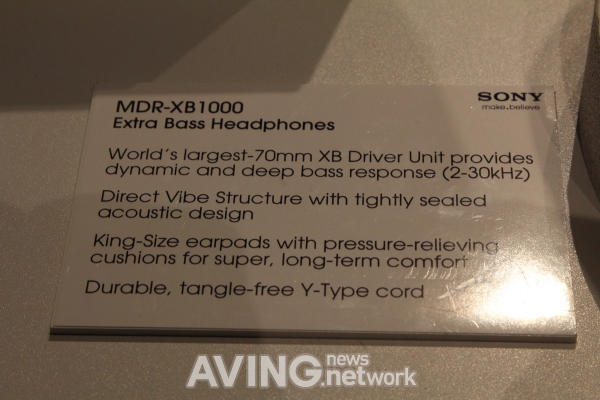 [CES 2011] SONY to introduce 'MDR-XB1000', headphone with dynamic and ...